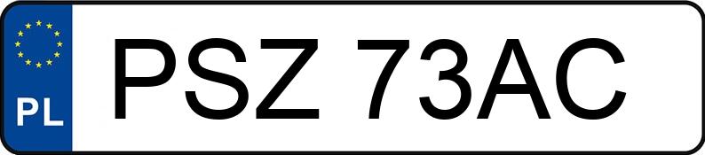 Numer rejestracyjny PSZ 73AC posiada MERCEDES-BENZ E 320 - PSZ73AC